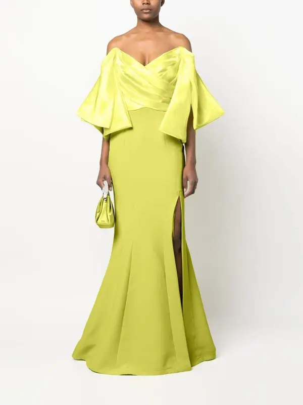 GABY CHARBACHY Off-shoulder Long Dress