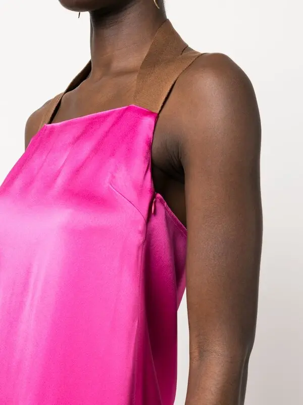 ALYSI Satin Long Dress