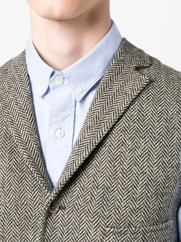 Polo Ralph Lauren Herringbone Waistcoat - Black