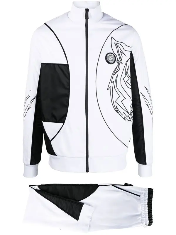 PLEIN SPORT Logo-print Track Suit - White