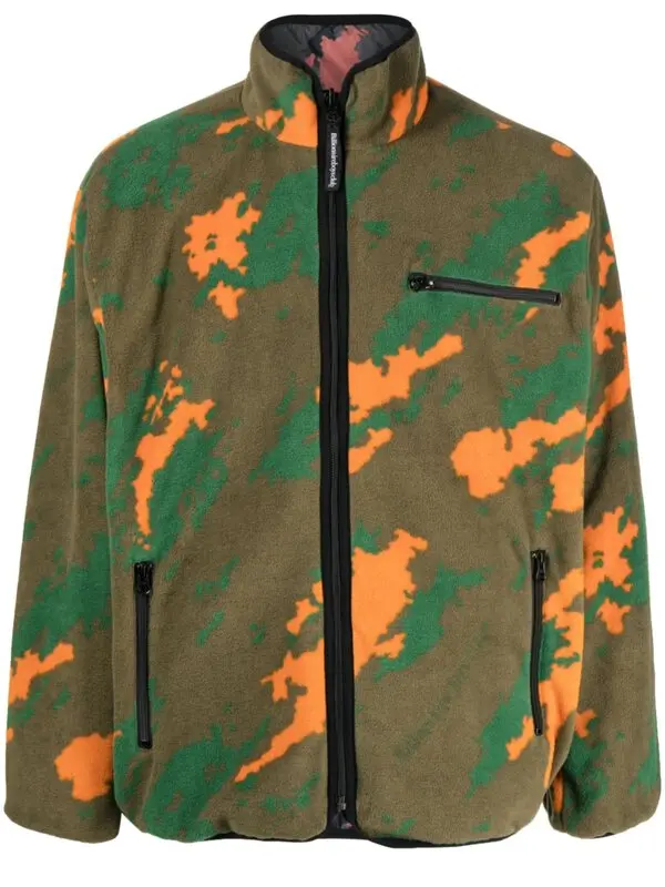 BILLIONAIRE BOYS CLUB Camouflage-pattern Reversible Jacket - Green