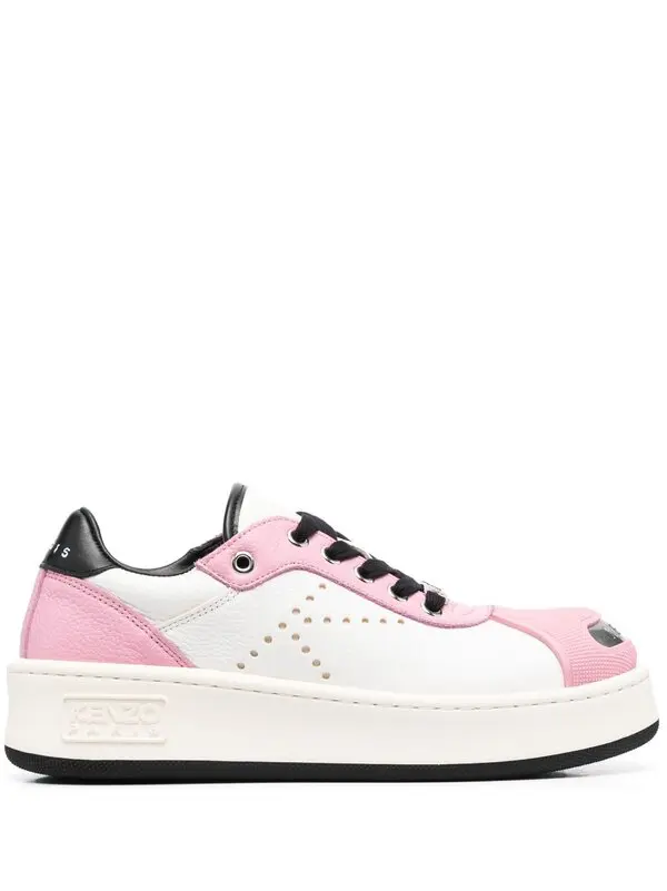 Kenzo Contrasting Toecap Low-top Sneakers - Pink