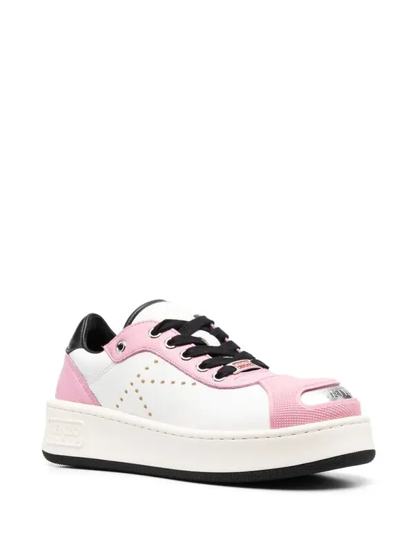 Kenzo Contrasting Toecap Low-top Sneakers - Pink