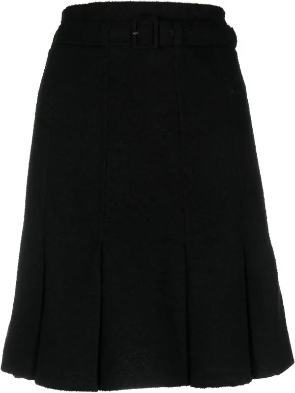 Patou Belted A-line Skirt