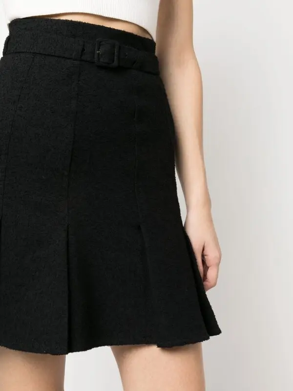 Patou Belted A-line Skirt