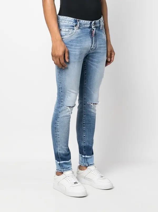 Dsquared2 Skinny Washed Denim Jeans