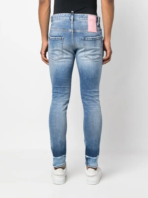 Dsquared2 Skinny Washed Denim Jeans
