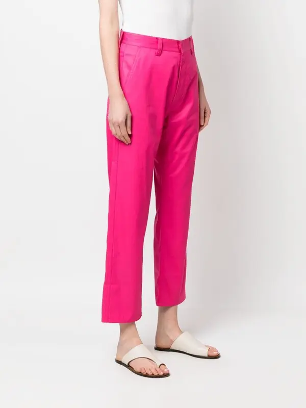Sofie D'hoore Straight-leg Cropped Trousers - Pink