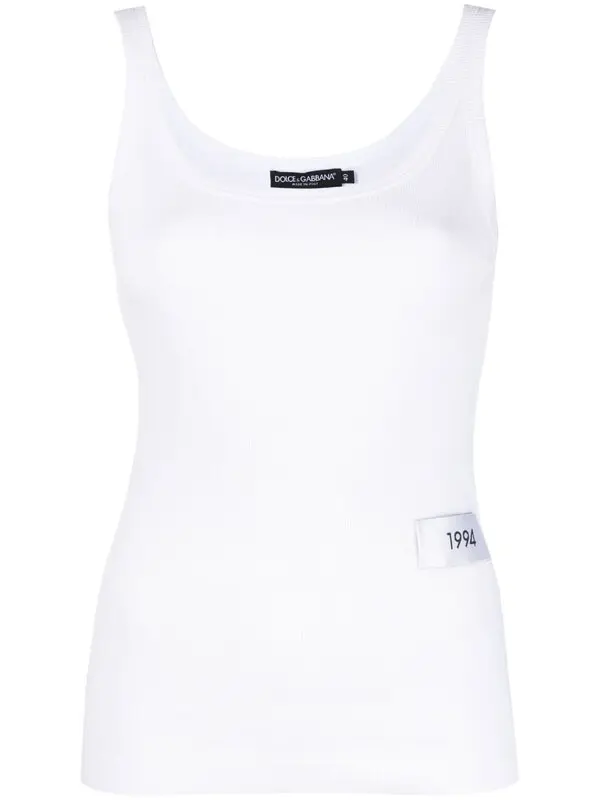 Dolce & Gabbana Cotton Tank Top - White