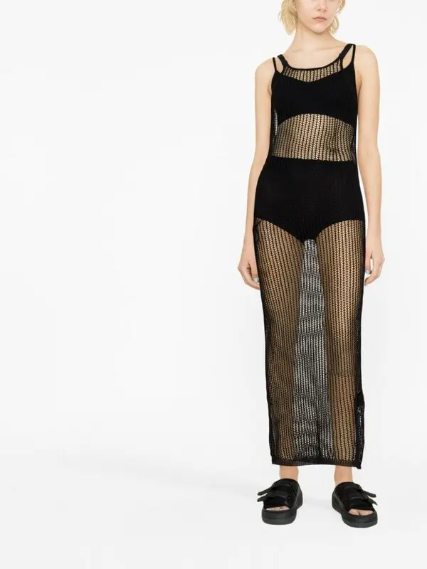 Heron Preston Open-knit Dress