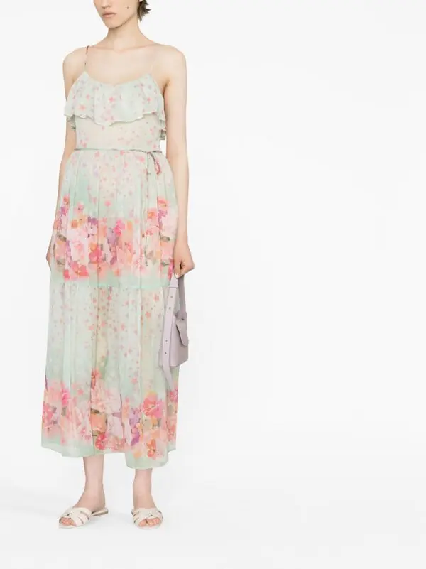 TWINSET Flower-star-print Long Dress