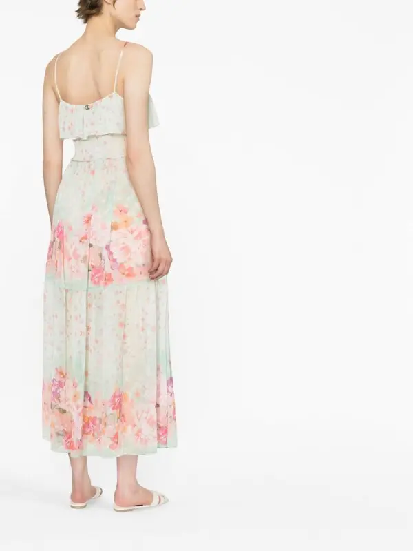 TWINSET Flower-star-print Long Dress