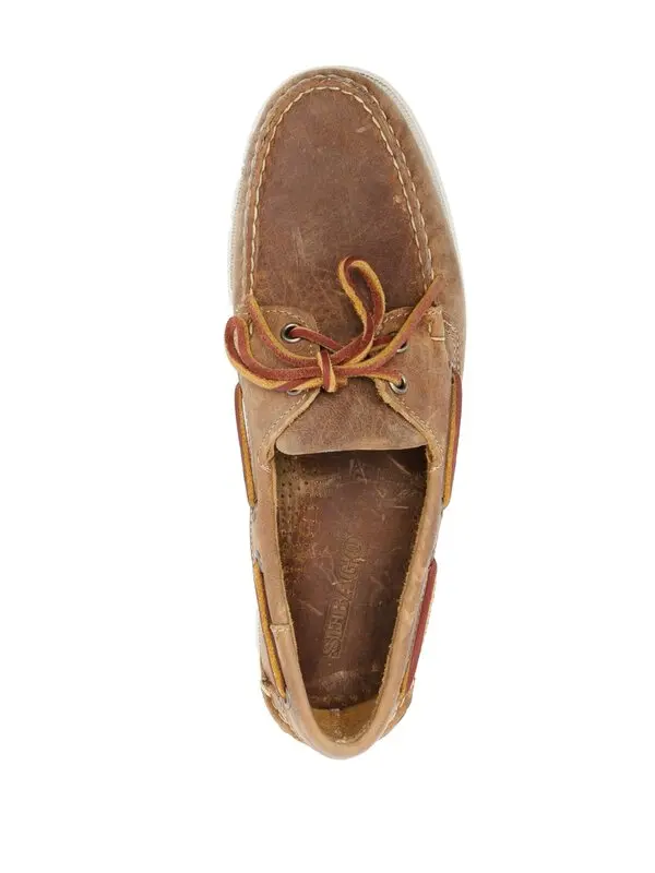 SEBAGO Leather Boat Shoes - Brown