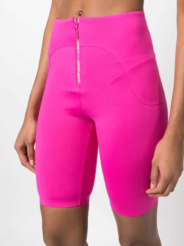 Off-White Logo Zip Cycling Shorts