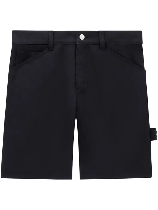 COURREGES Twill Bermuda Shorts - Black