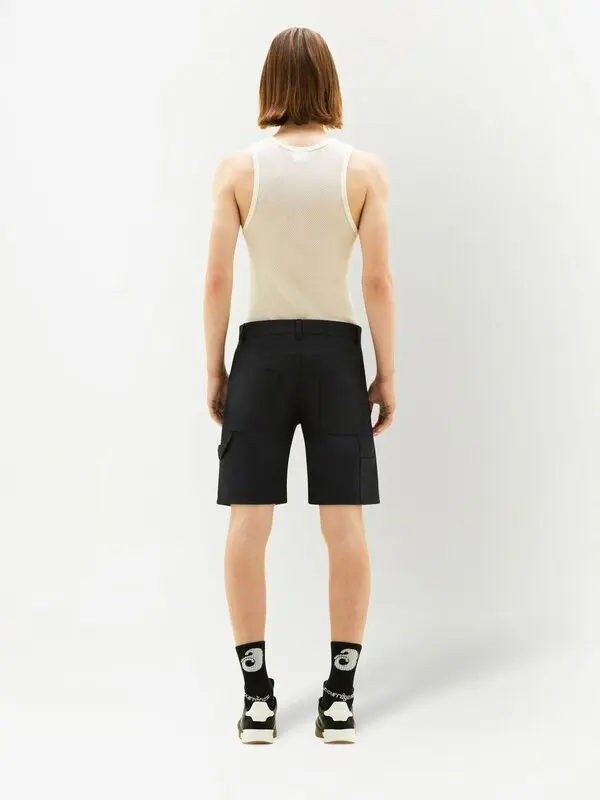 COURREGES Twill Bermuda Shorts - Black