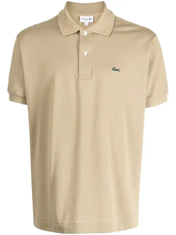 Lacoste Embroidered-logo Short-sleeve Polo Shirt - Brown