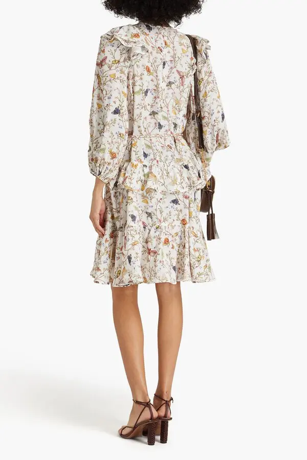 zimmermann sage green dress Green Paisley Ottie Plunge Midi Dress