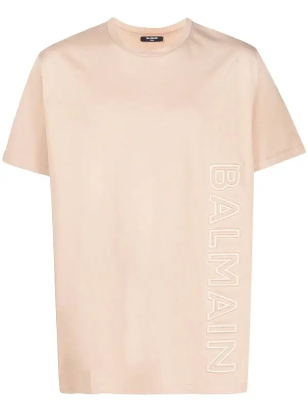 Balmain Logo-embossed Cotton T-shirt