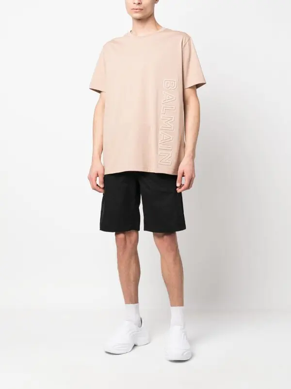 Balmain Logo-embossed Cotton T-shirt