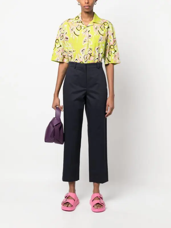 Kenzo Cropped Tailored Trousers