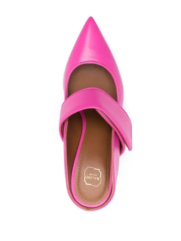 MALONE SOULIERS Pointed-toe Leather Mules