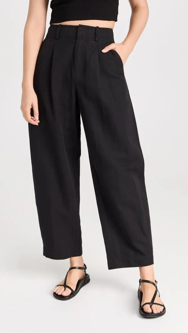 APIECE APART Bari Crop Trousers - Black