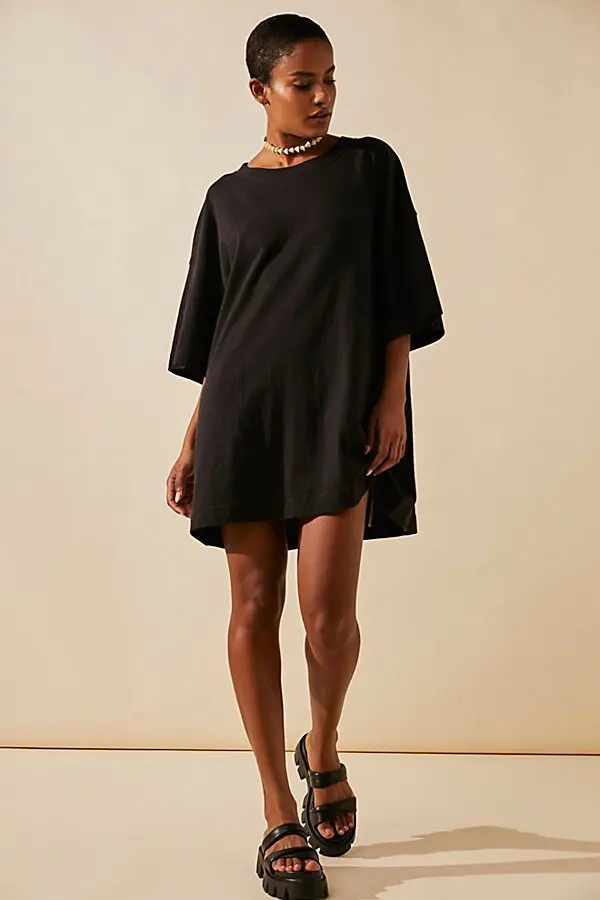 free people brown off the shoulder dress Free People Paulie Mini Dress main image 0