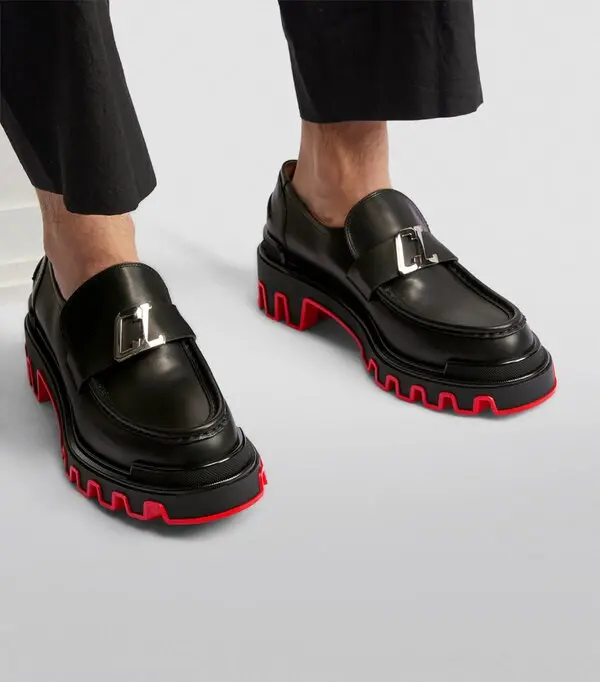 Christian Louboutin Cl Moc Dune Loafers - Black | Editorialist display picture 1