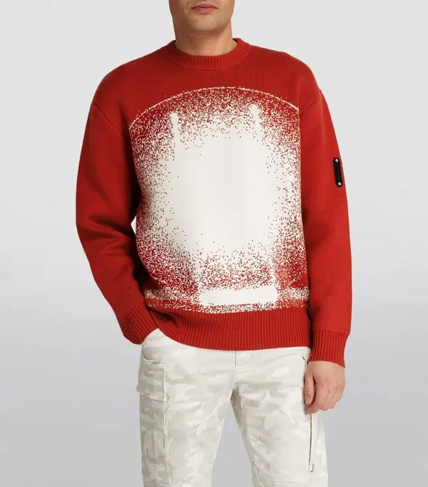 A-COLD-WALL* Wool-blend Graphic Print Sweater