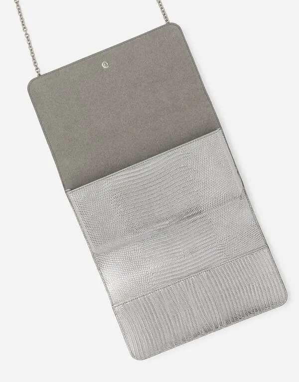 Dolce & Gabbana Satin Phone Bag With Rhinestones