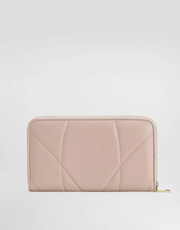 Dolce & Gabbana Zip-around Devotion Wallet In Nappa Leather