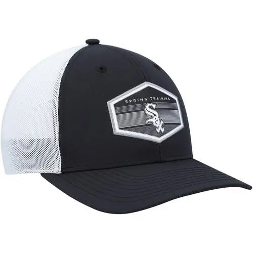 '47 White Chicago White Sox Spring Training Burgess Trucker Adjustable Hat