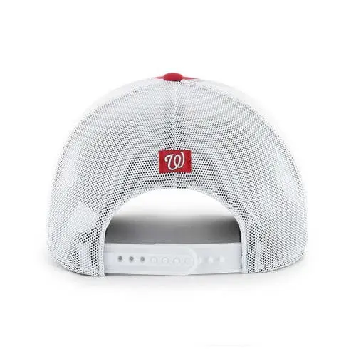 '47 White Washington Nationals Burgess Trucker Snapback Hat