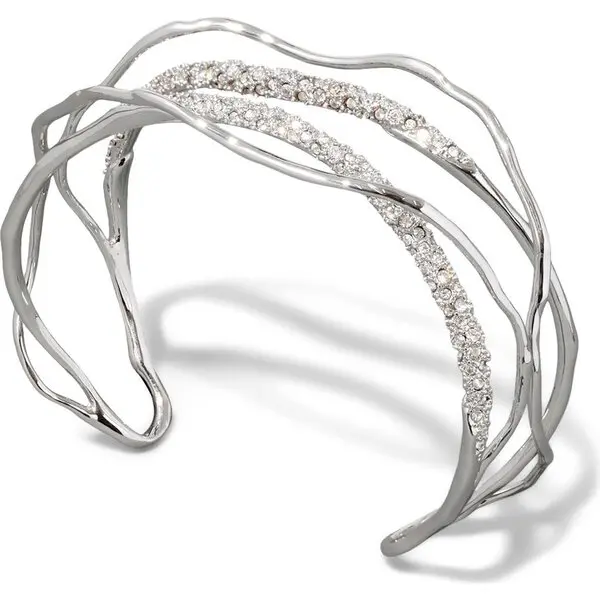 Alexis Bittar Solanales Cuff Bracelet - Silver/crystals