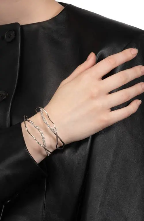 Alexis Bittar Solanales Cuff Bracelet - Silver/crystals