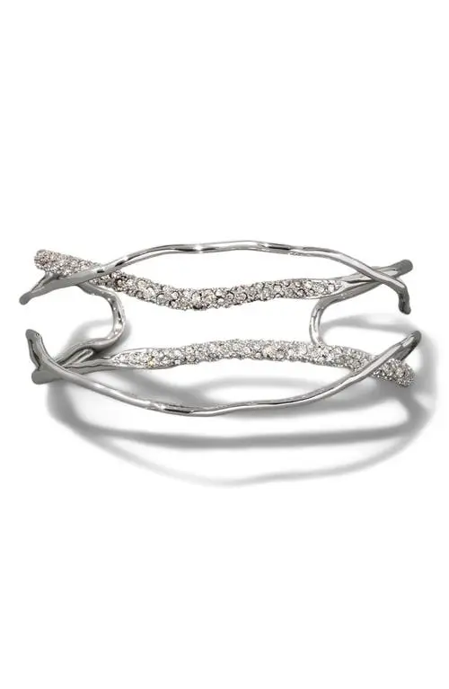 Alexis Bittar Solanales Cuff Bracelet - Silver/crystals