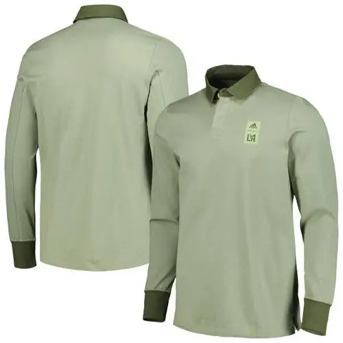 Adidas 2023 Player Lafc Travel Long Sleeve Polo