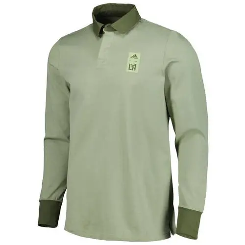 Adidas 2023 Player Lafc Travel Long Sleeve Polo