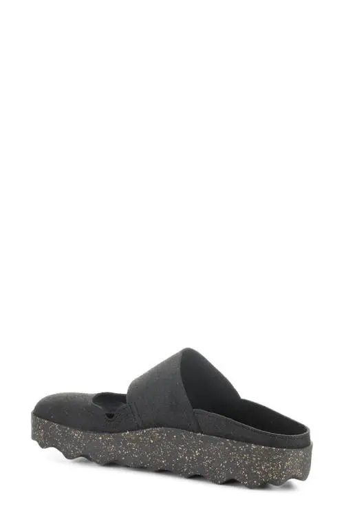 Fly London Cana Slide Sandal - Black