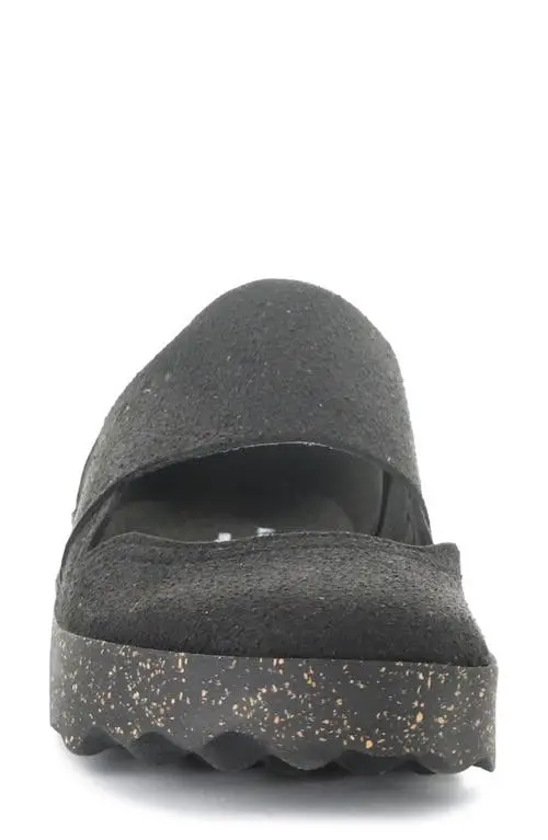 Fly London Cana Slide Sandal - Black
