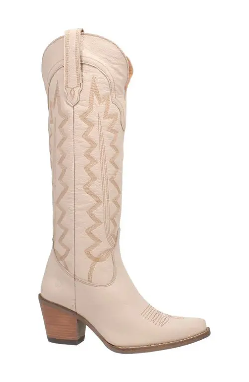 DINGO Knee High Western Boot - Sand