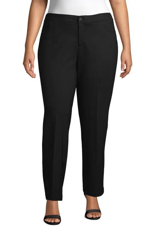 Anne Klein Compression Flare Leg Ponte Pants - Black