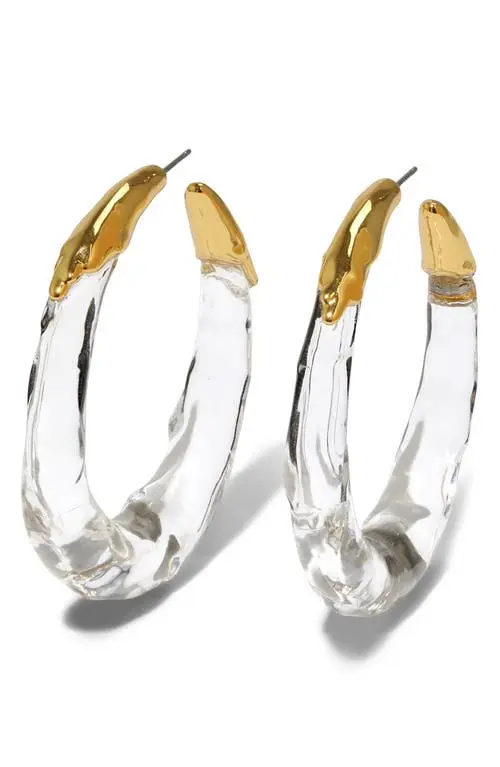 Alexis Bittar Lucite® Molten Hoop Earrings - Gold