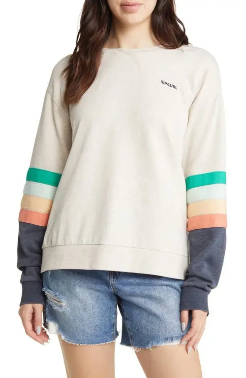 Rip Curl Surfbreak Stripe Cotton Sweatshirt