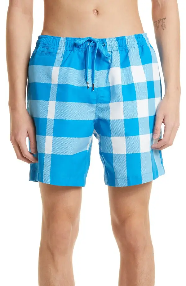 Burberry Martin Giant Check Swim Trunks
