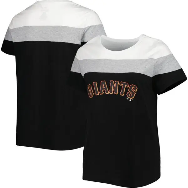 Profile White/ San Francisco Giants Colorblock T-shirt