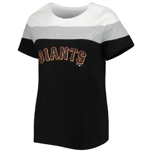 Profile White/ San Francisco Giants Colorblock T-shirt