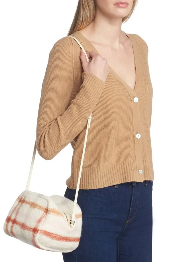 Loro Piana Puffy Needle Punch Cashmere & Silk Clutch