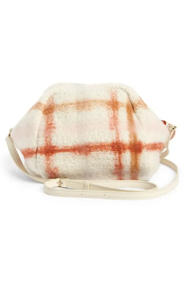 Loro Piana Puffy Needle Punch Cashmere & Silk Clutch